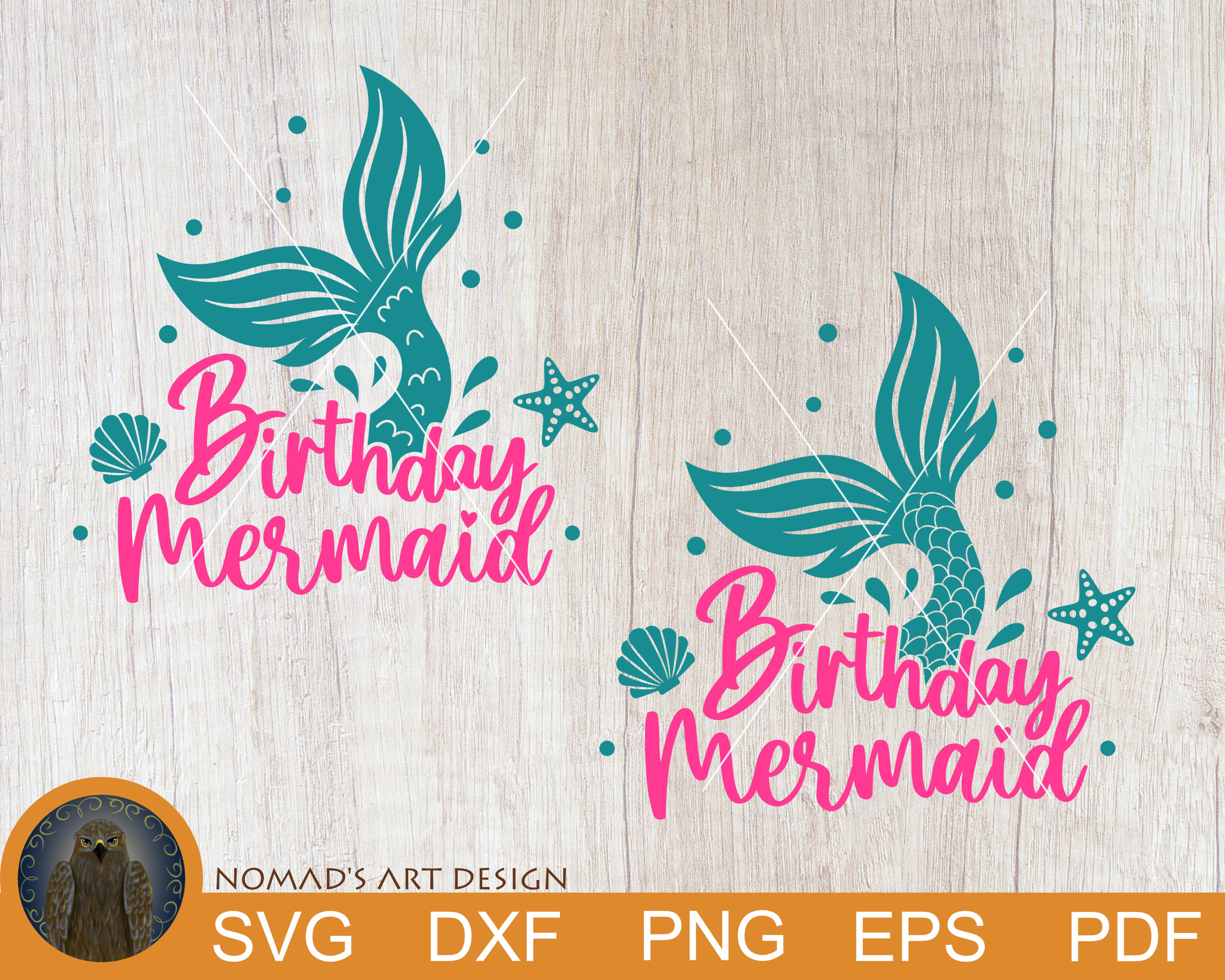 Birthday Mermaid Svg Birthday Girl Svg Mermaid Birthday Svg | Etsy