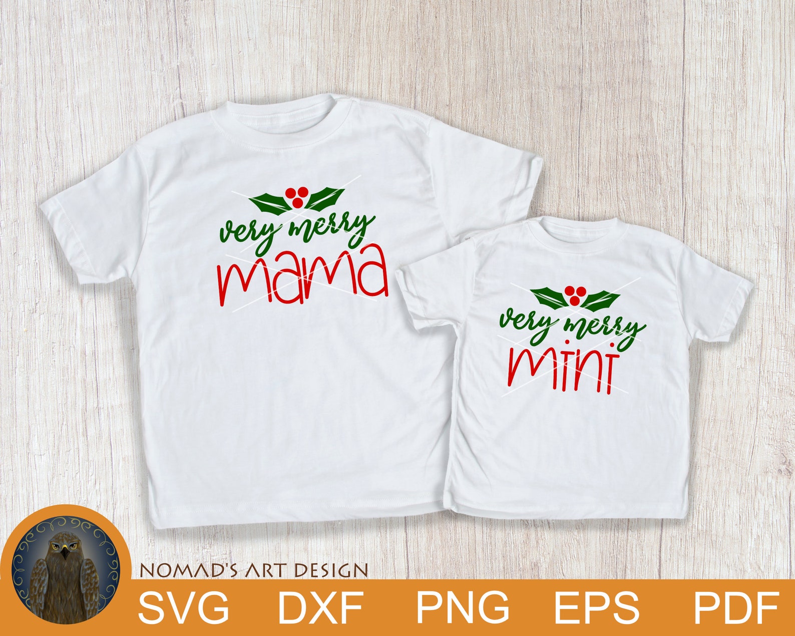 Very Merry Mama Svg Very Merry Mini Svg Mama and Mini Svg - Etsy