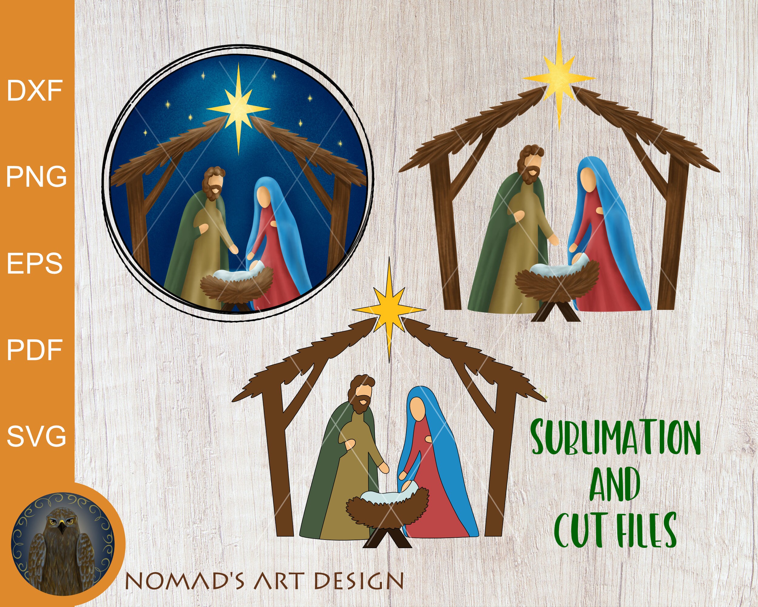 Nativity Scene Svg Manger Png Nativity Png Manger - Etsy
