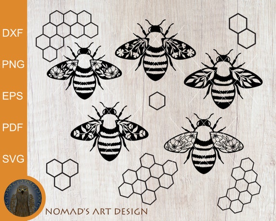 Bee Svg Bundle Honey Bee Svg Bumblebee Svg Honeycomb Svg - Etsy