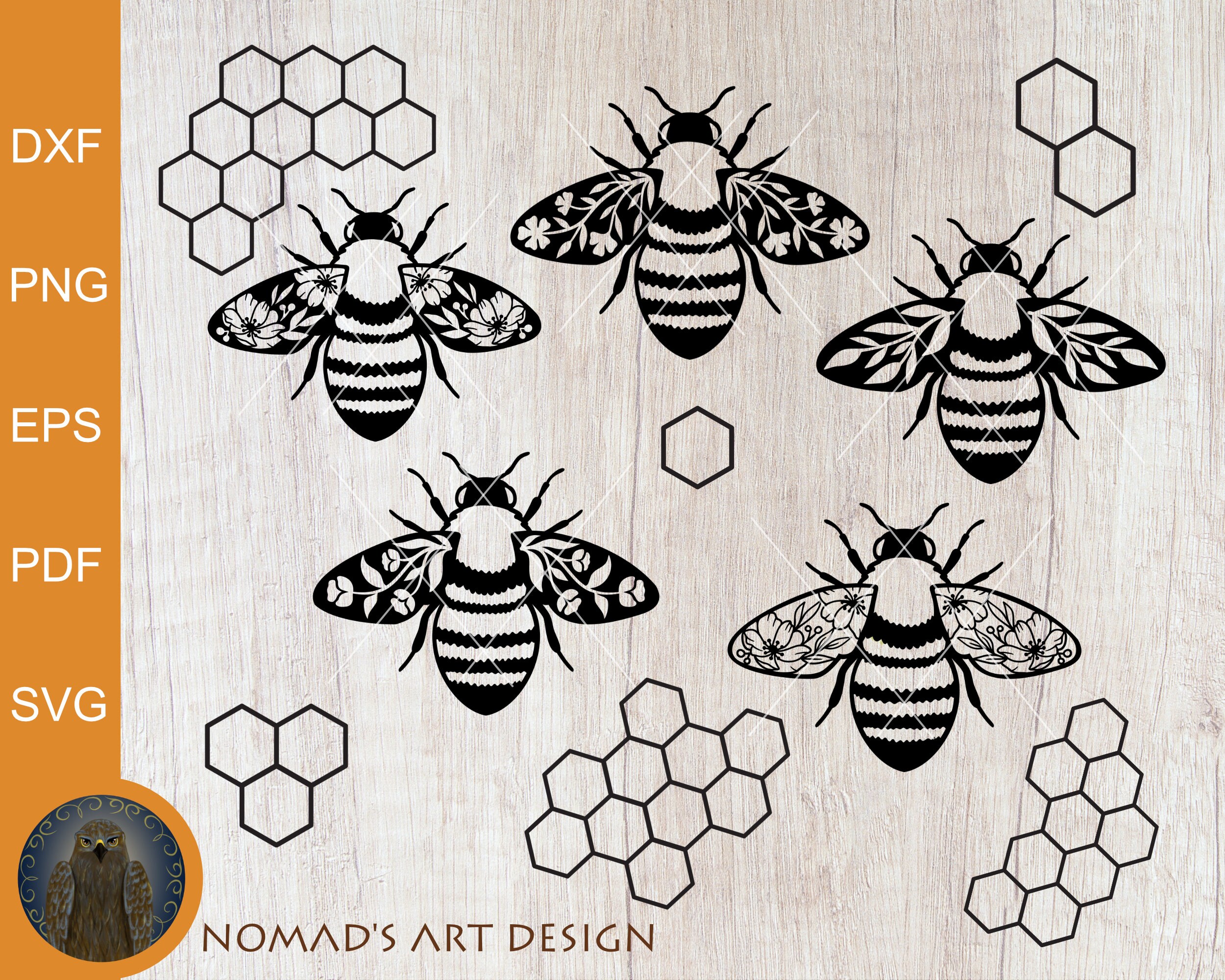 Bee Svg Bundle Honey Bee Svg Bumblebee Svg Honeycomb Svg - Etsy