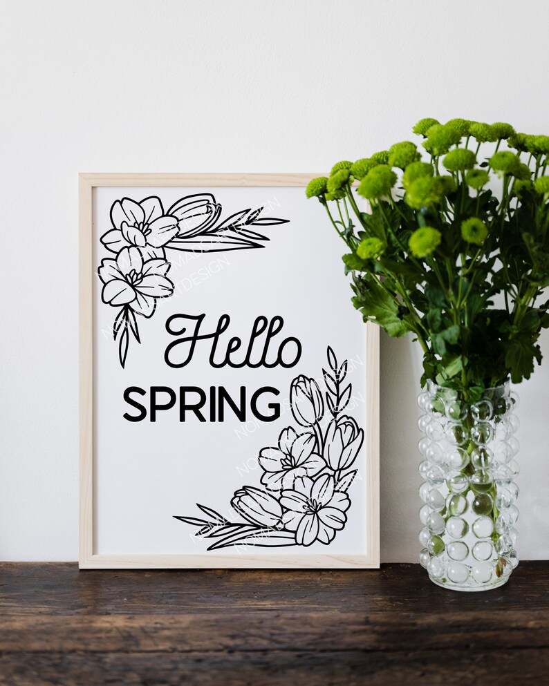 Tulip Svg Floral Corner Svg Spring Frame Svg Wedding Svg - Etsy