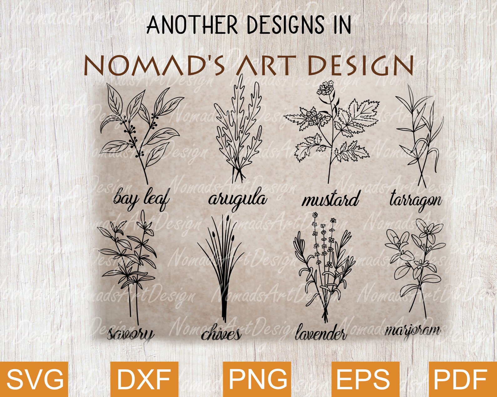 Herbs Svg Thyme Svg Kitchen Svg Garden Svg Farmhouse Svg - Etsy Canada