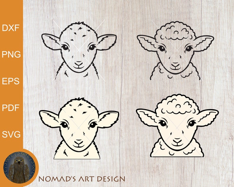Lamb Svg Cute Lamb Face Svg Sheep Svg Lamb Layered Svg - Etsy