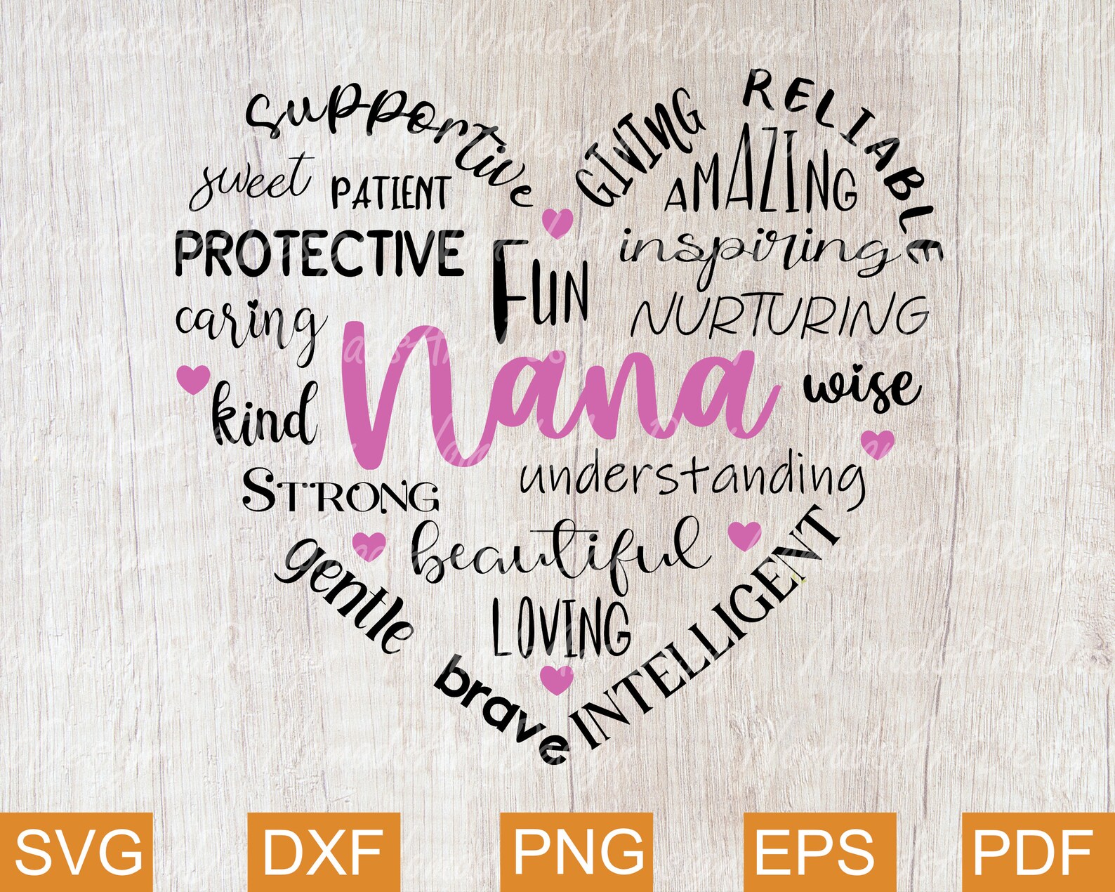 Nana Svg Grandma Svg Grandma Shirt Svg Heart Svg Best Etsy