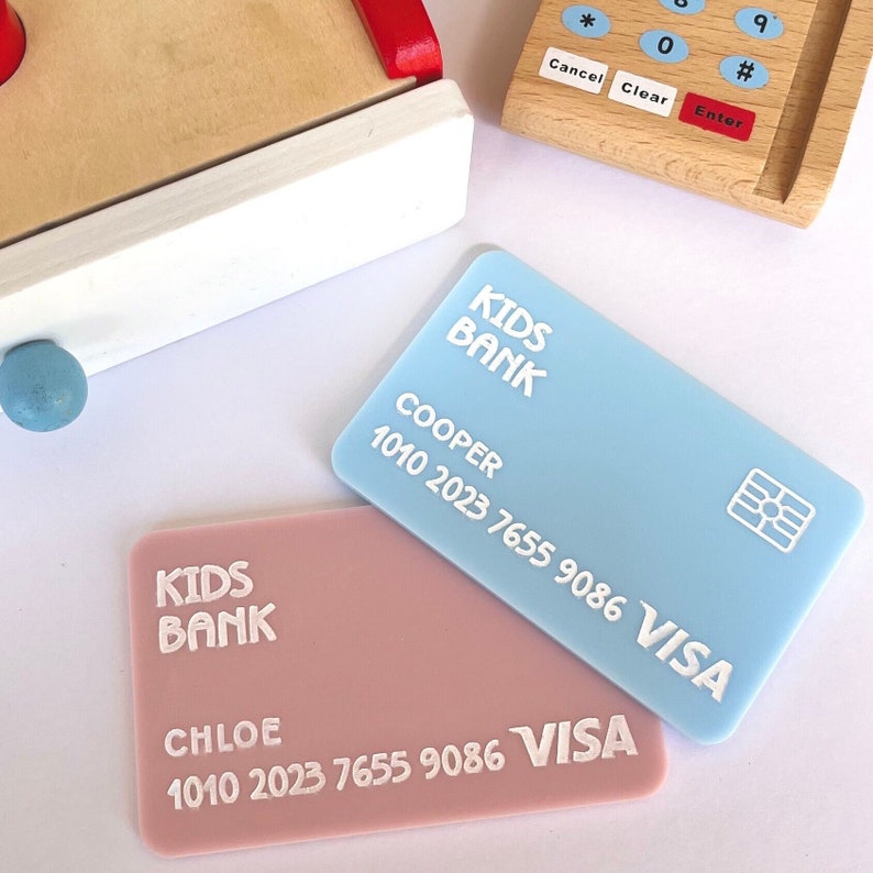 Pretend Play Credit Card - Etsy Australia