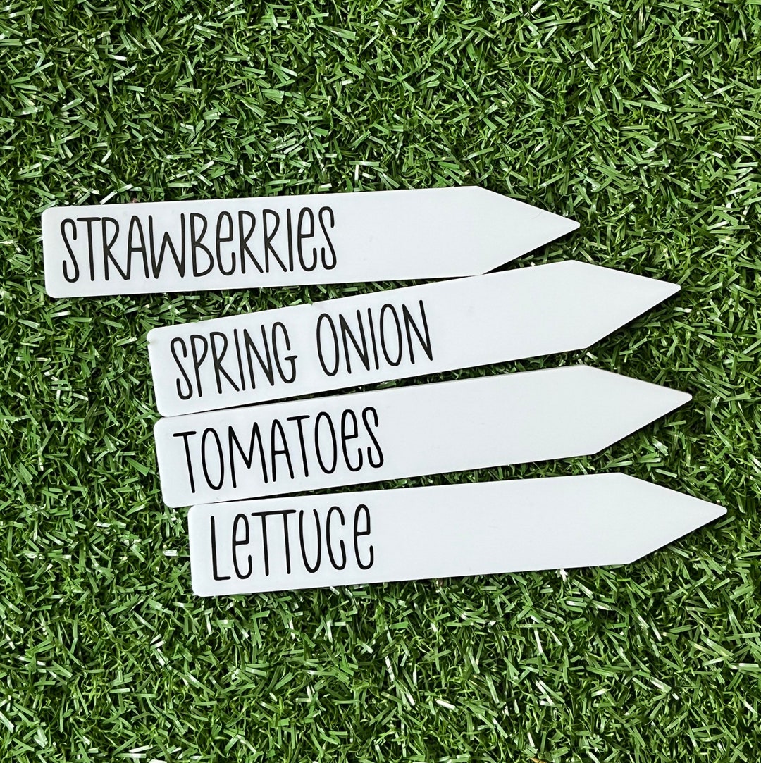 Plant Identification Tags Custom Labels Acrylic Plant Tag - Etsy