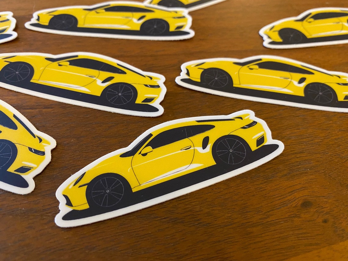 Porsche 911 Turbo S Sticker Decal Gift Laptop Sticker - Etsy