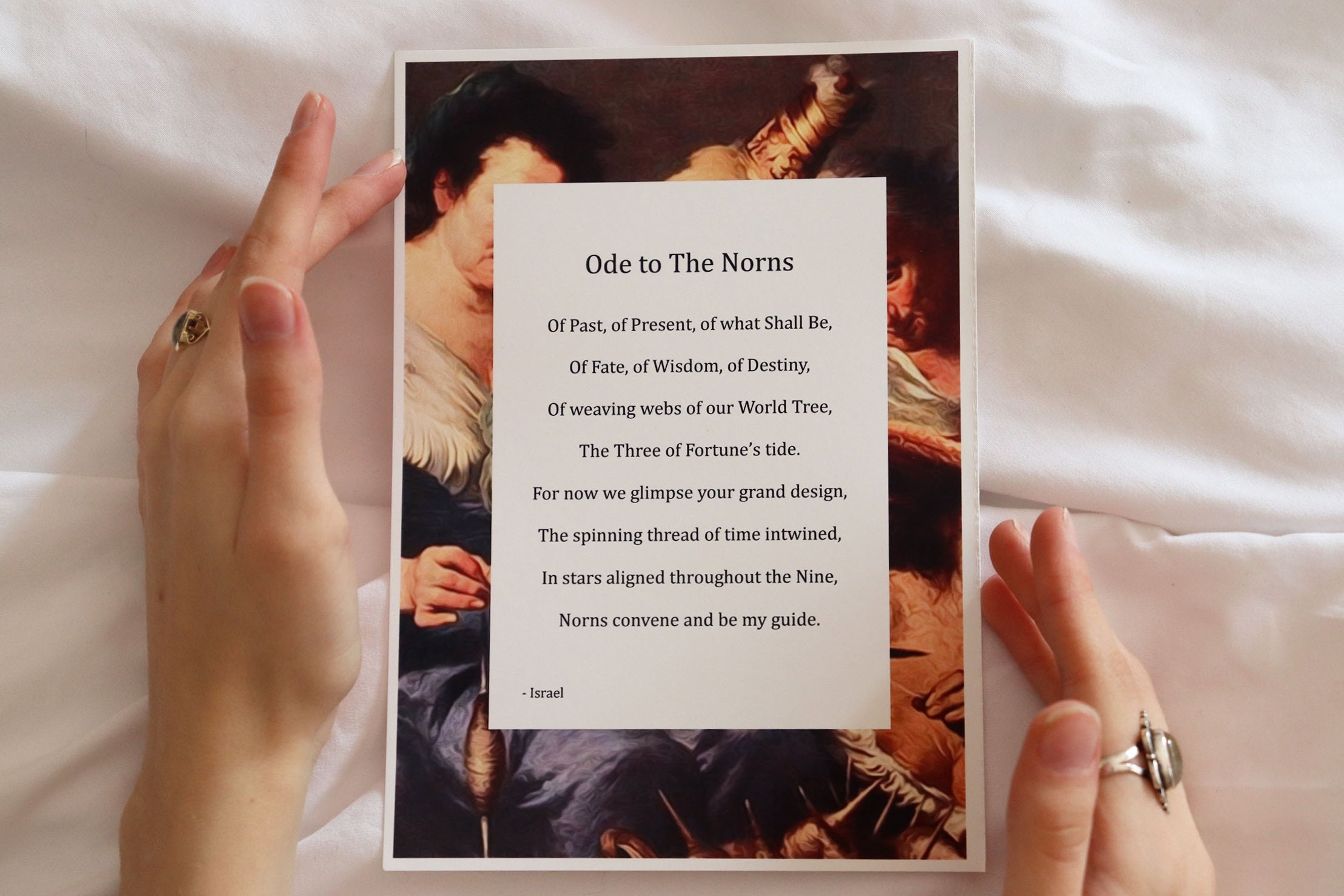 Ode to The Norns Norse Mythology Goddess Poem A5 Unframed | Etsy