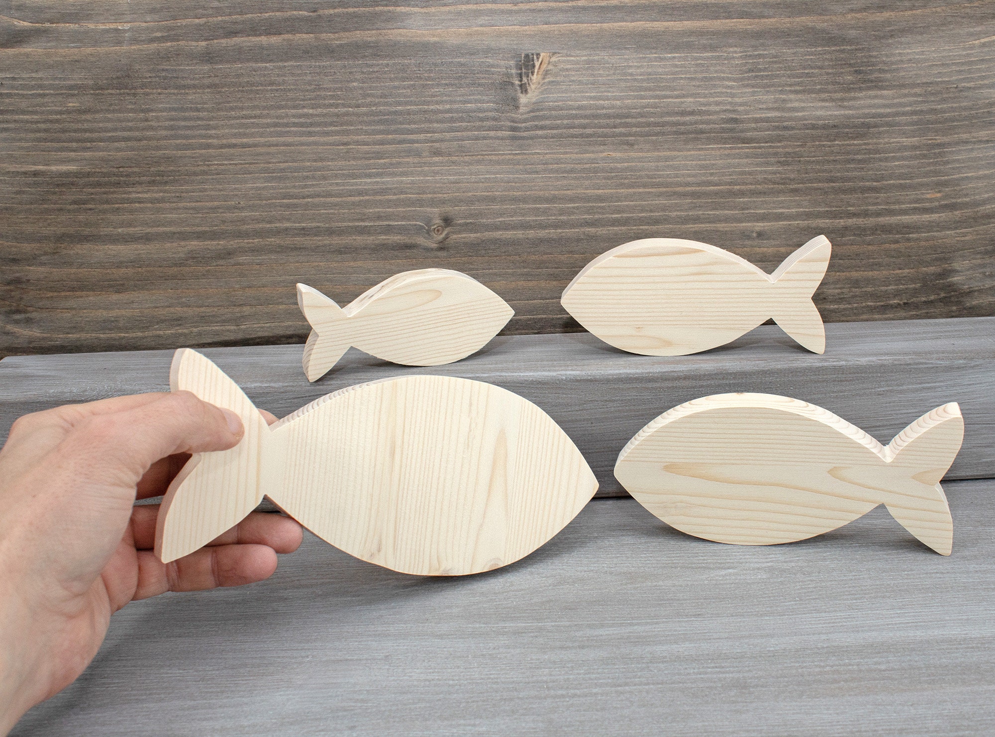 Unfinished Wooden Fish Blanks Wood Cutout Craft DIY Home - Etsy