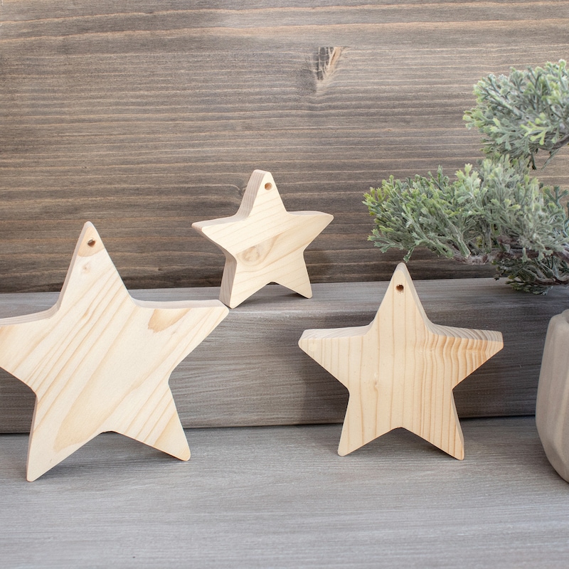 Wooden Stars - Etsy