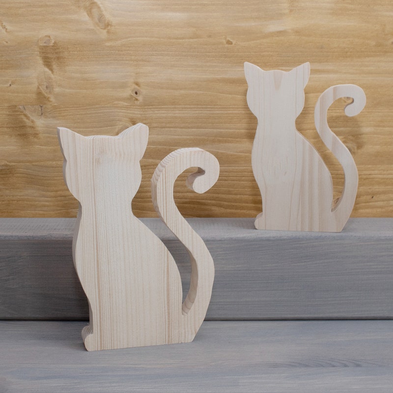 Blank Wooden Cats - Etsy
