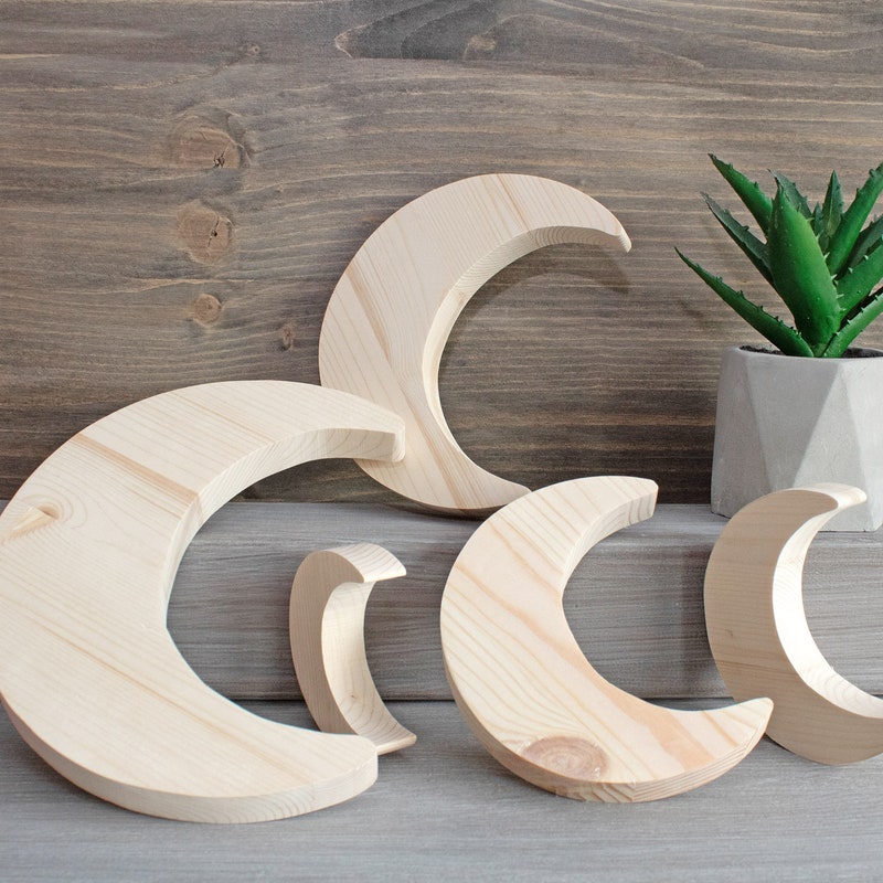 Wood Moon - Etsy