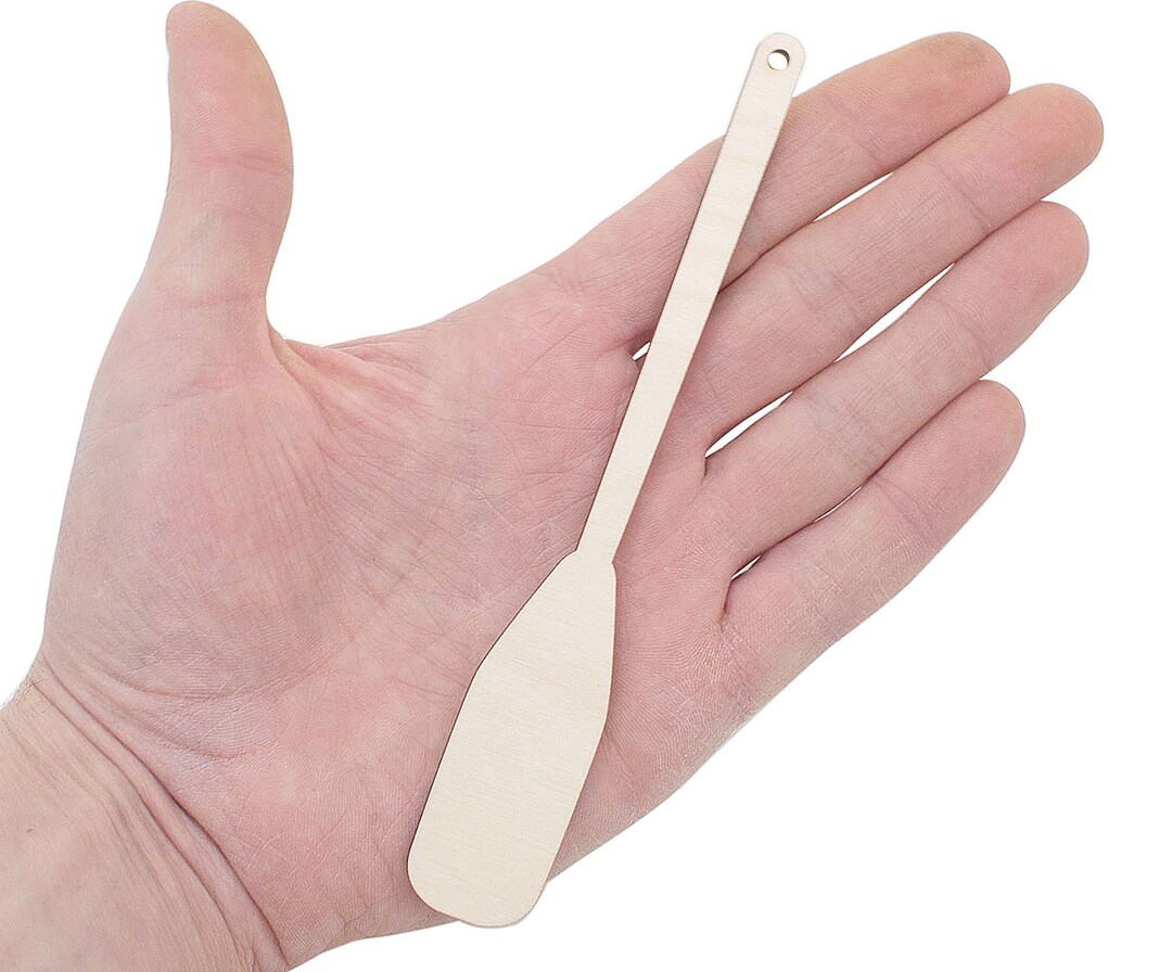 Wooden Oar Cutout 15cm Wood Oar Shape, Embellishments Blank Shape Craft ...