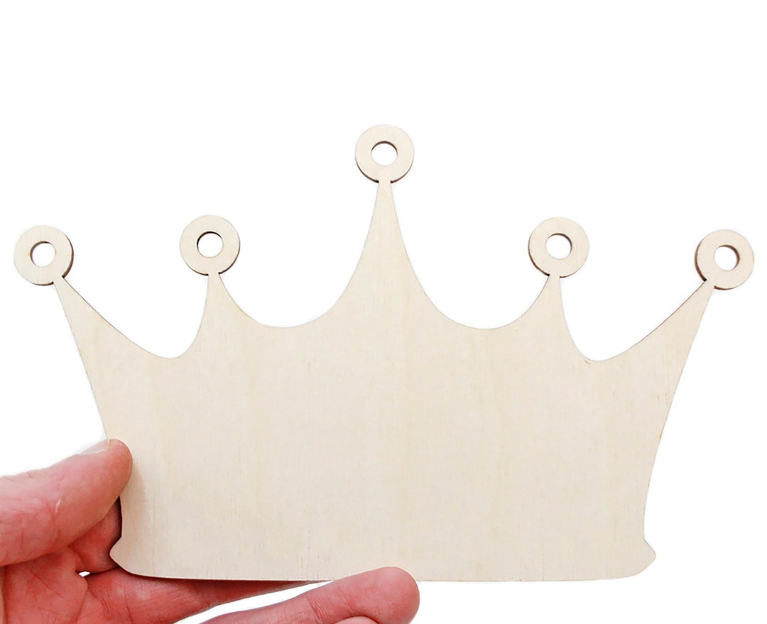 Wooden Crown 15cm Shape Crown Cutout Craft Tag Decoration - Etsy
