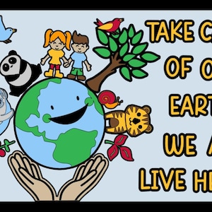 Earth Day Bulletin Board Kit: Classroom Library Door Decoration - Etsy