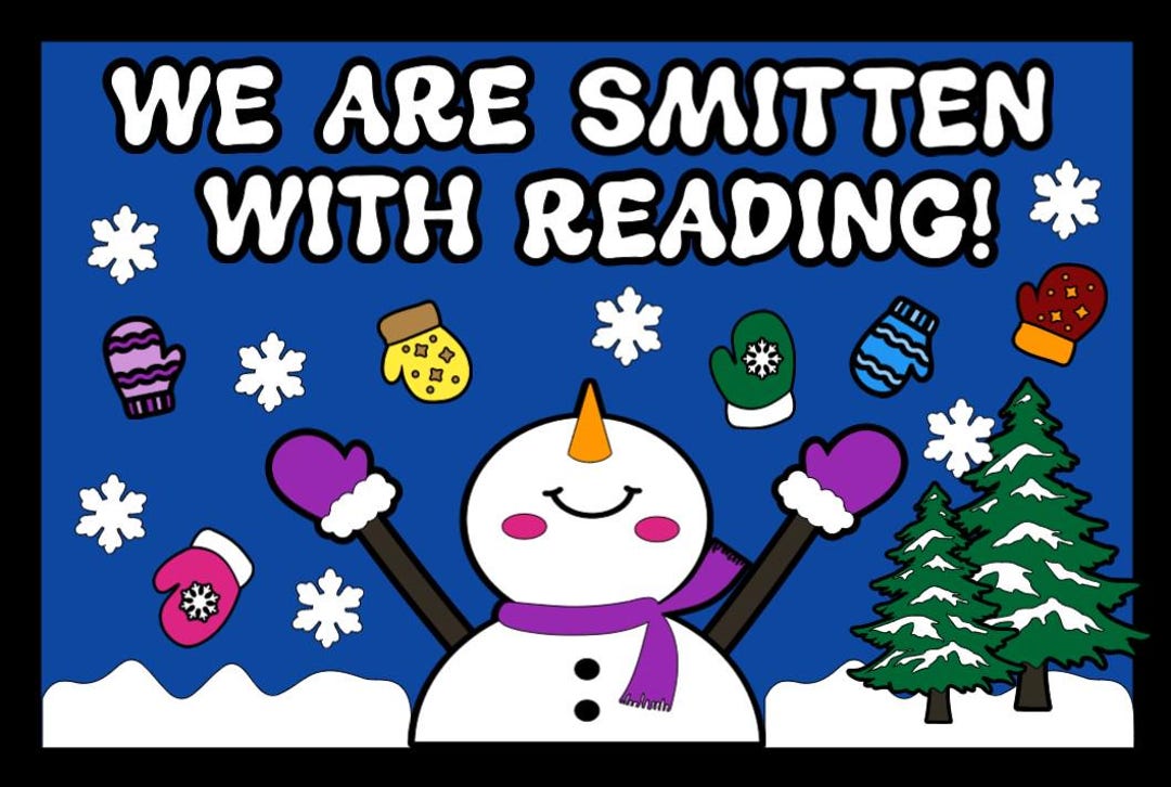 Winter Mitten Reading Bulletin Board Kit for School, Classroom, Hallway ...