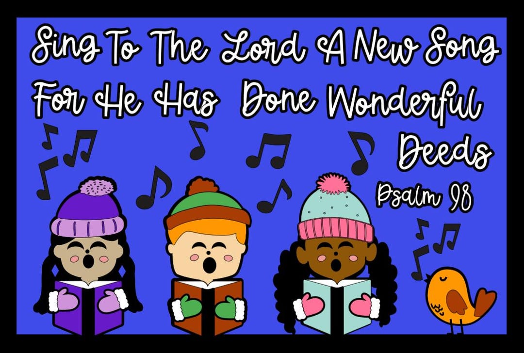 Sing to the Lord Bulletin Board Kit, Singing, Psalms, Bible Passage ...