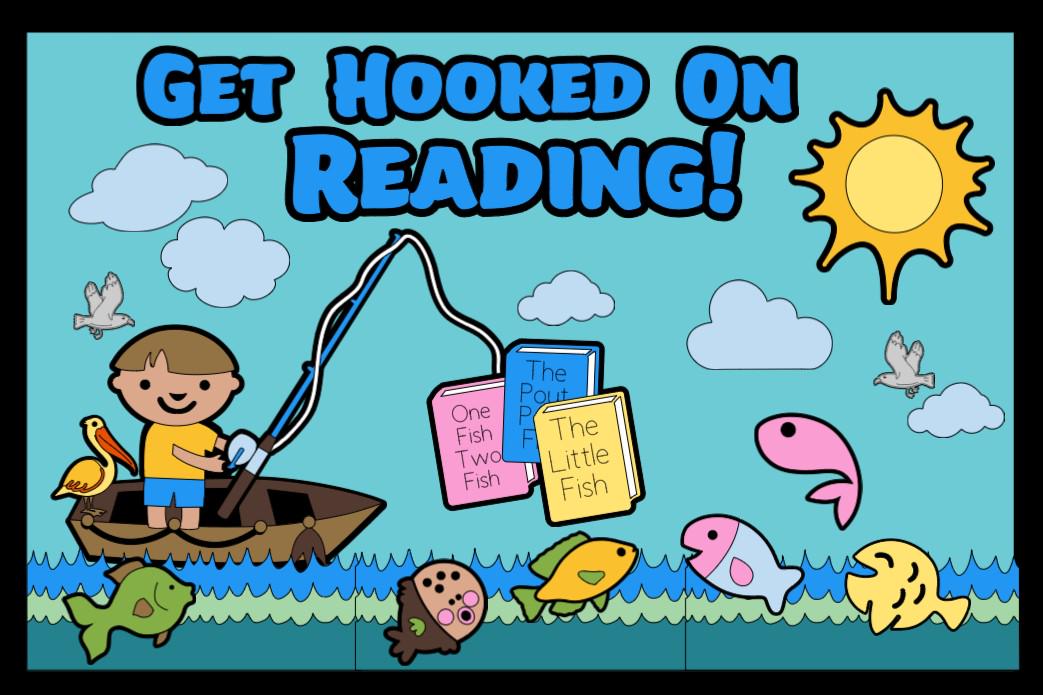 Get Hooked on Reading Bulletin Board Kit: Classroom Library Decor - Etsy