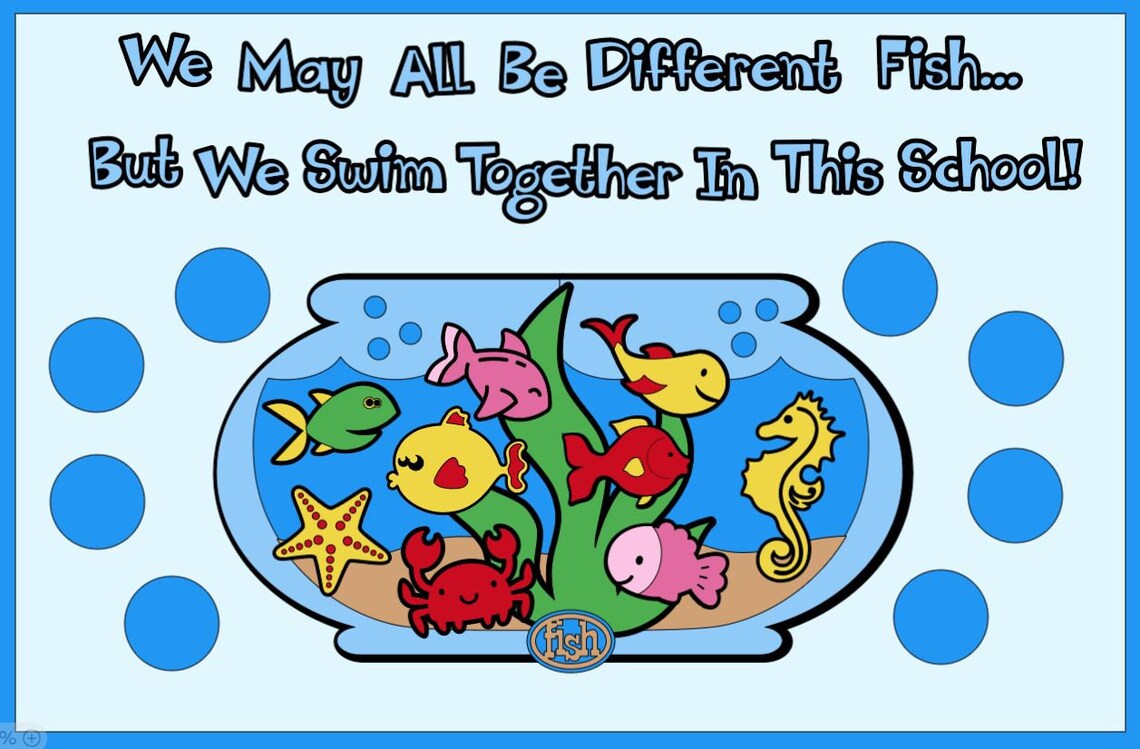 We All Swim Together Bulletin Board Kit School Teacher - Etsy