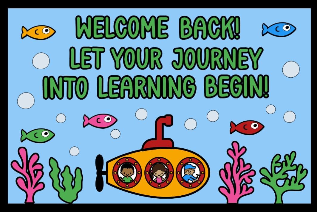 Underwater Classroom Bulletin Board Kit: Welcome Back Decor - Etsy