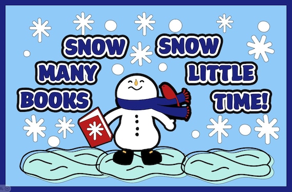 Snow Many Books Bulletin Board Kit Premade Die Cut Reading - Etsy