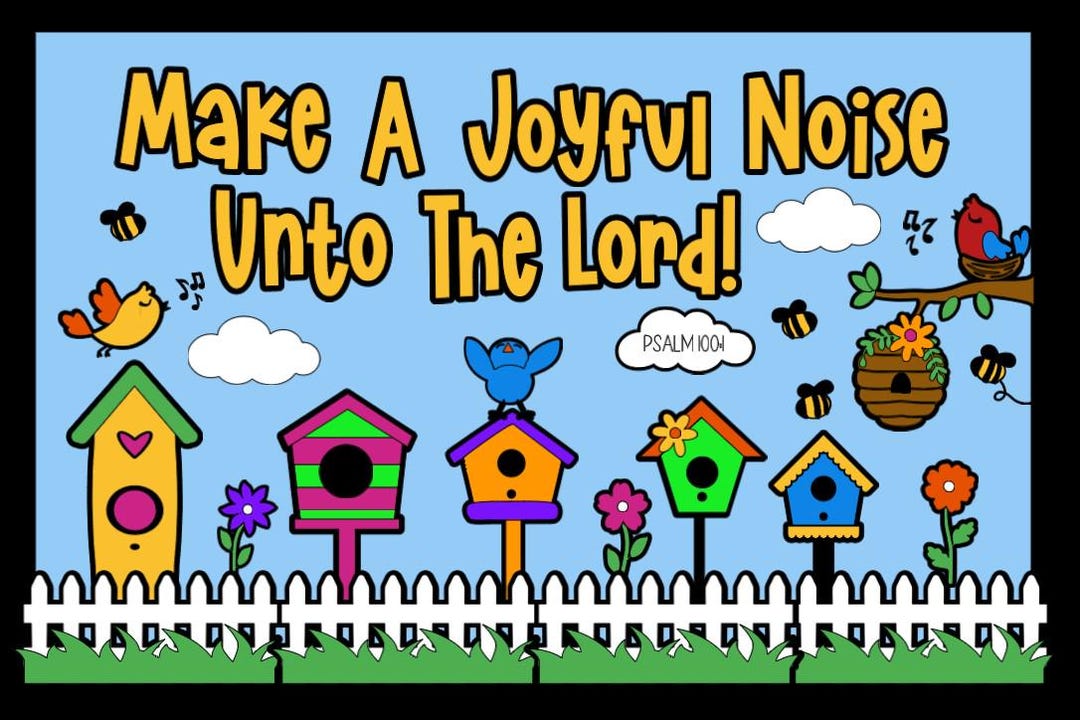 Joyful Noise Bulletin Board Kit: Church, School, Teacher Decor - Etsy