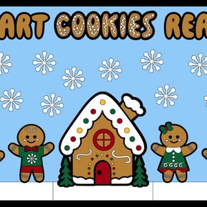 Smart Cookies Read Bulletin Board Kit: Winter Gingerbread Classroom ...