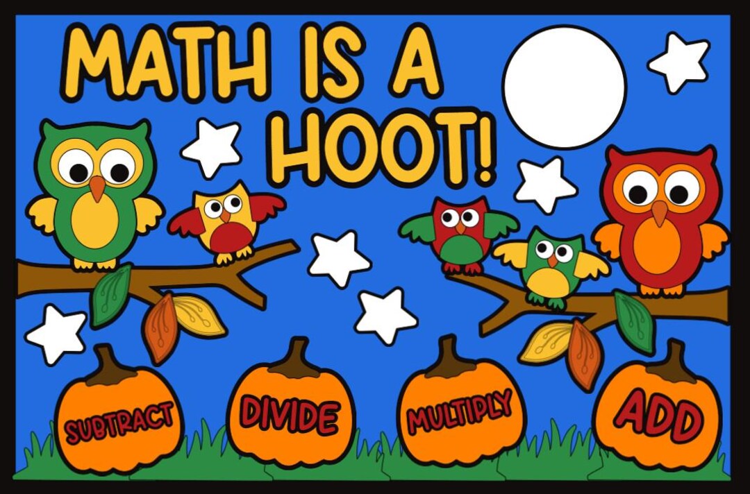 Math is A Hoot Owl Bulletin Board Kit: Classroom Door Decoration - Etsy