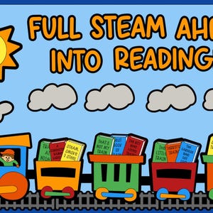 Full Speed Ahead Into Reading Bulletin Board Kit, Reading, School ...