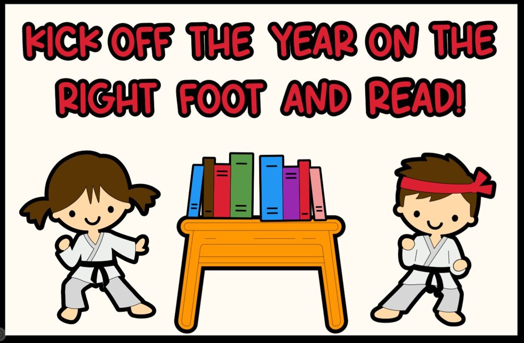 Kick off the Year Bulletin Board Kit, School, Library, Classroom ...