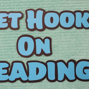 Get Hooked on Reading Bulletin Board Kit: Classroom Library Decor - Etsy