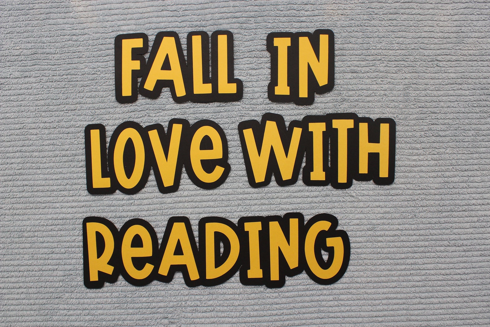 Fall in Love With Reading Bulletin Board Kit Bulletin Board - Etsy