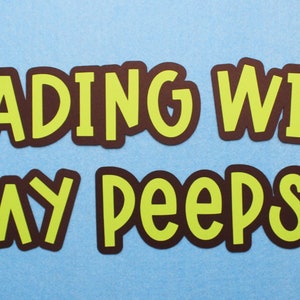Reading With My Peeps Bulletin Board Kit: Spring Classroom Decor - Etsy