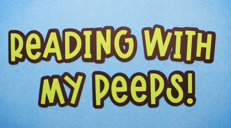 Reading With My Peeps Bulletin Board Kit Reading School - Etsy