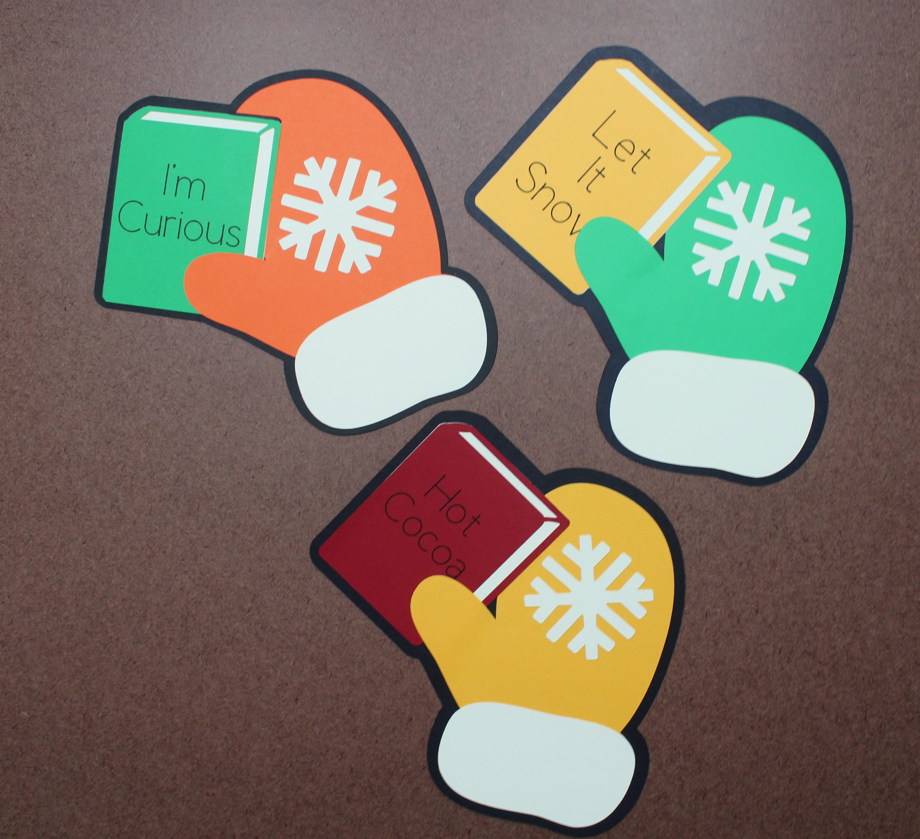 Winter Reading Bulletin Board Kit: Mittens, Books, Snowflakes - Etsy