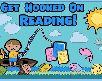 Hooked on Reading - Etsy