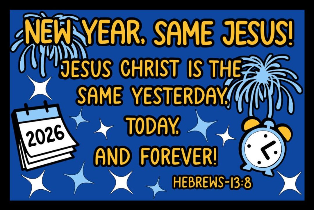 New Year Christian Bulletin Board Kit, Jesus, Hebrews - Etsy
