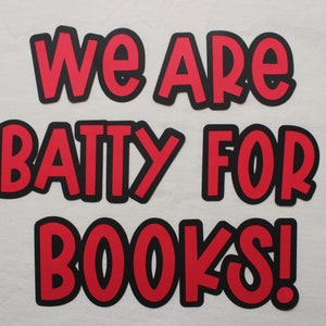 Batty for Books Bulletin Board Kit: Halloween Classroom Decor - Etsy