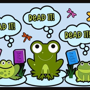 Read It! Frog Bulletin Board Kit: Classroom Library Door Decor - Etsy