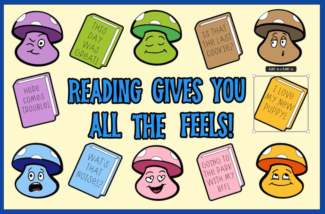 Reading Gives You All the Feels Bulletin Board Kit Reading - Etsy