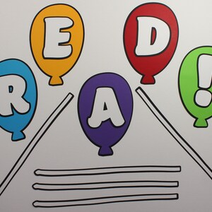 READ Bulletin Board Kit School Reading Classroom Library - Etsy