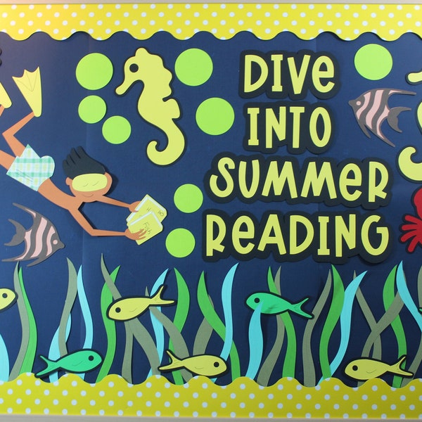 Dive Into Reading Bulletin Board - Etsy