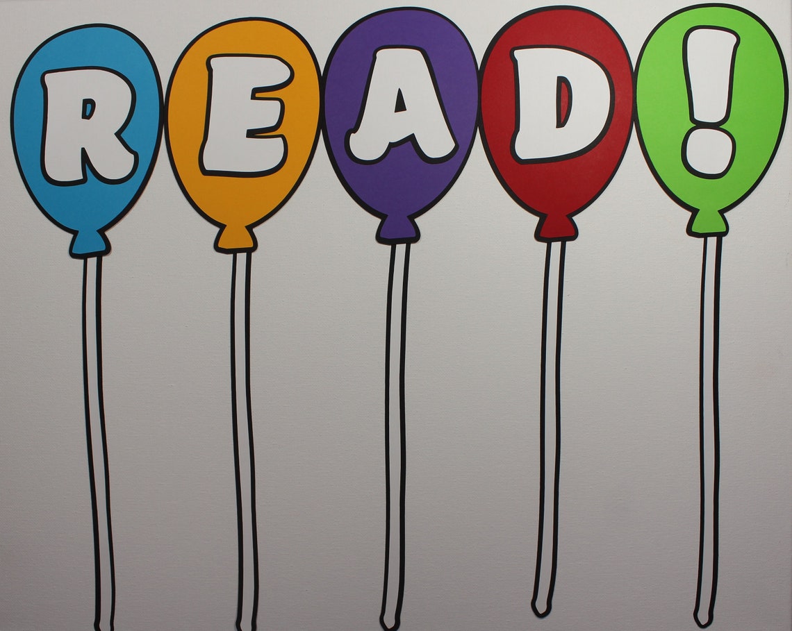 READ Bulletin Board Kit School Reading Classroom Library - Etsy