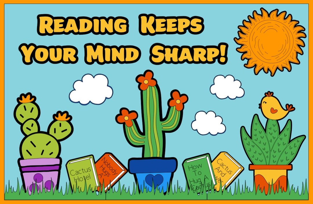 Reading Keeps Your Mind Sharp! Bulletin Board Kit, Reading, Library ...