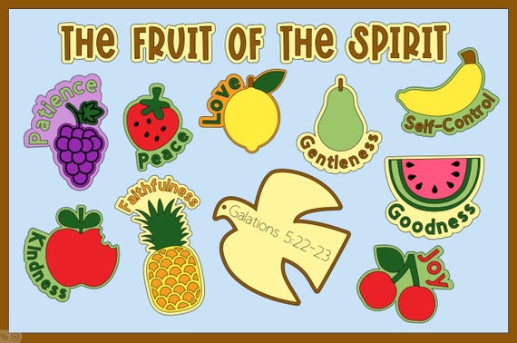 The Fruit of the Spirit Bulletin Board Kit School Christian - Etsy