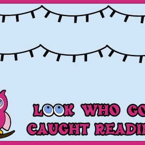Look Who Got Caught Reading Bulletin Board Kit, Reading, School ...