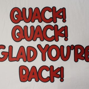 Quack! Quack! Glad You're Back! Bulletin Board Kit, School, Library ...