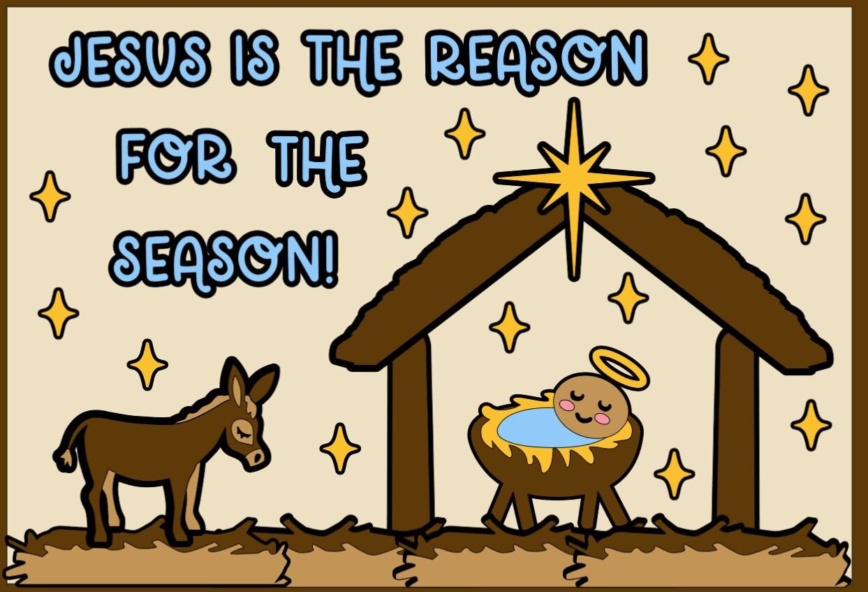 Jesus is the Reason for the Season Bulletin Board Kit, School, Church ...