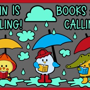 Rain Books Bulletin Board Kit: Classroom Library Door Decoration - Etsy